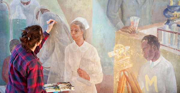 At Harlem Hospital, Murals Get a New Life - Pasteur Brewing